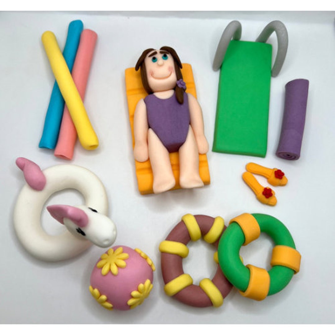 Pool Party Cake Topper, Swimming Cake Topper, Swim Cake Topper ...