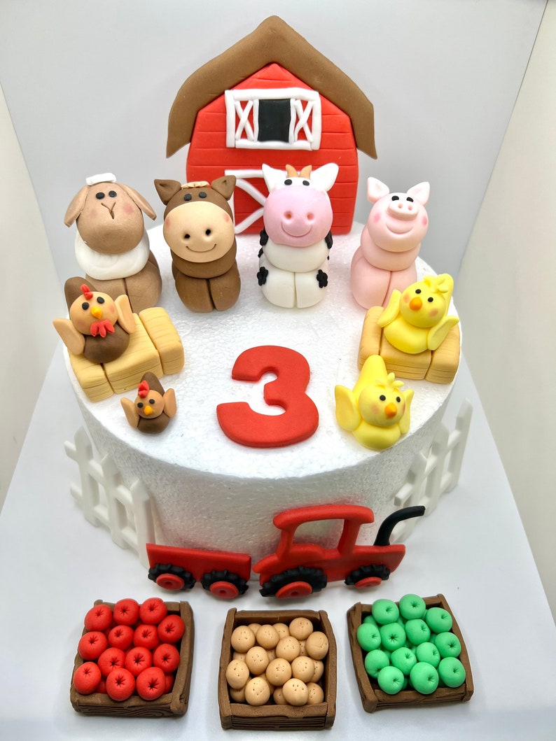 Farm Cake Topper Tractor Cake Topper Farm Animal Cake - Etsy UK Farm Cake Topper Tractor Cake Topper Farm Animal Cake - Etsy UK