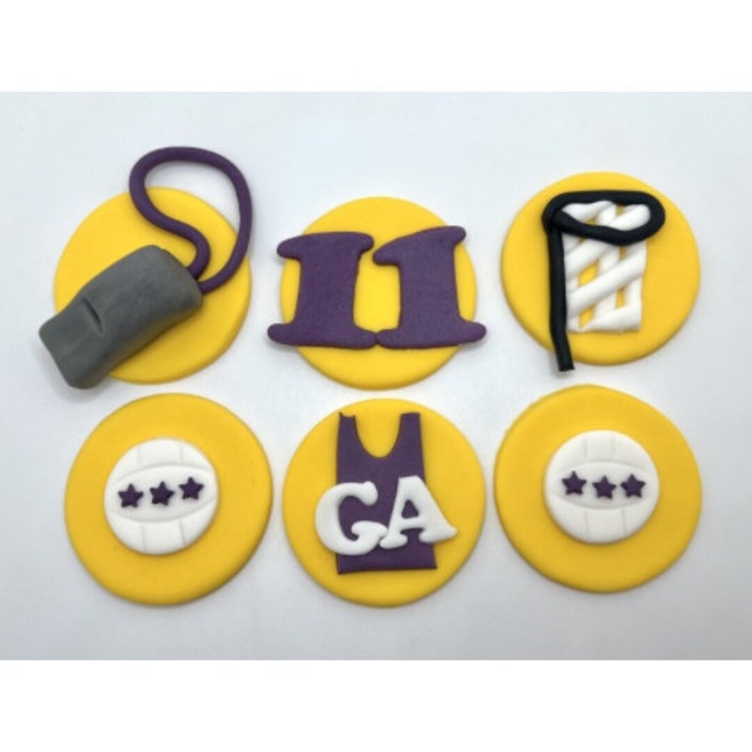 Netball Cake Topper, Sports Cake Topper, Sport Cake Topper, Handmade ...
