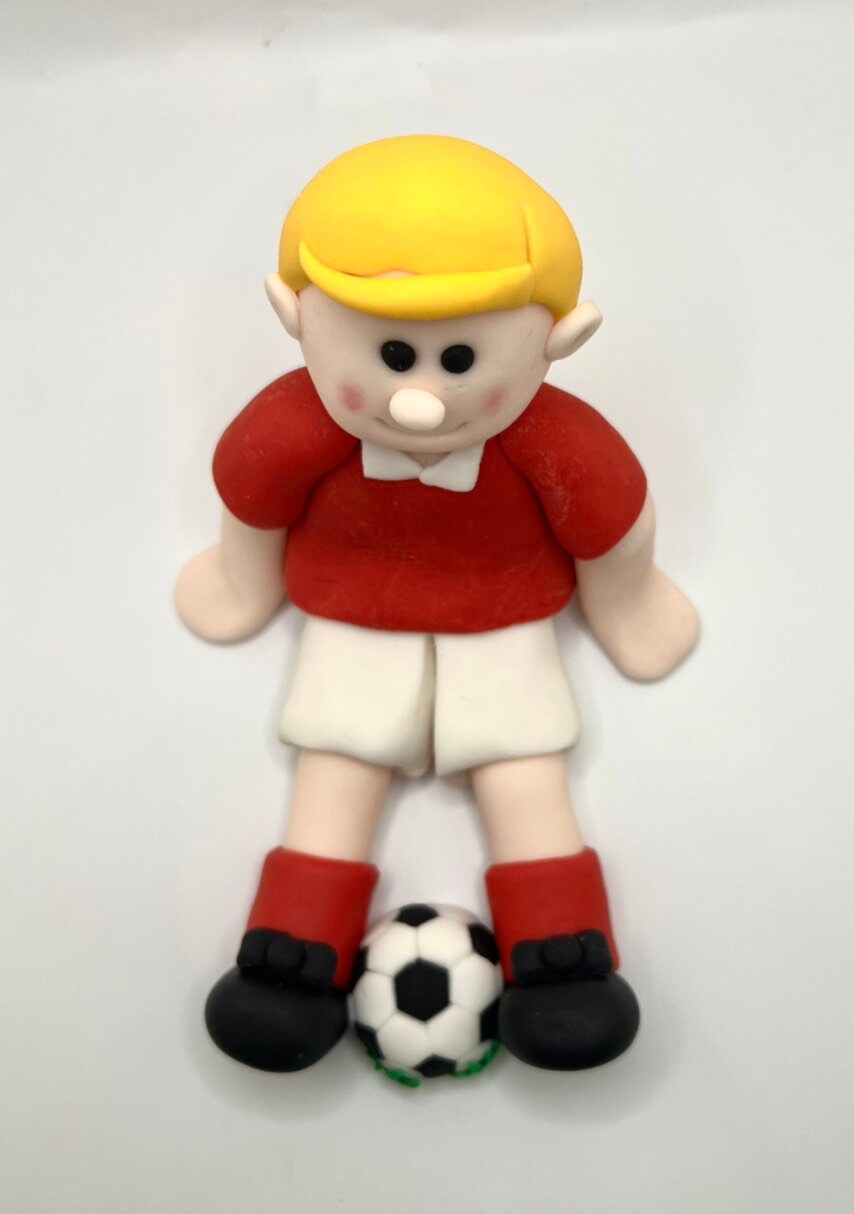 Football Cake Topper Footballer Cake Topper Handmade Edible - Etsy UK