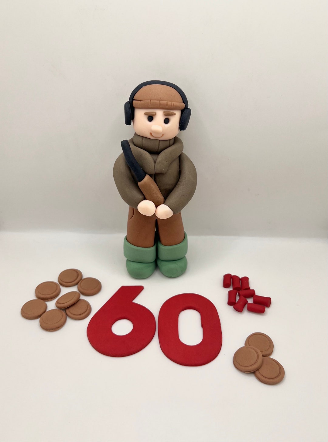 Pigeon Shooting Cake Topper, Pigeon Shooter Cake Topper, Gamekeeper ...