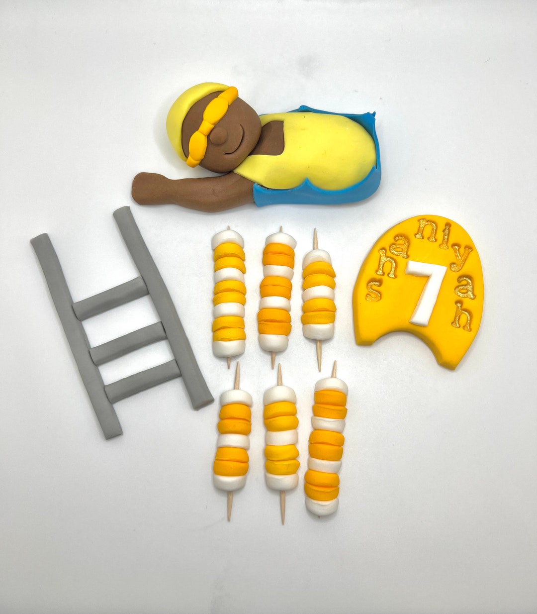 Swimming Cake Topper, Swimmer Cake Topper, Swim Cake Topper, Handmade ...