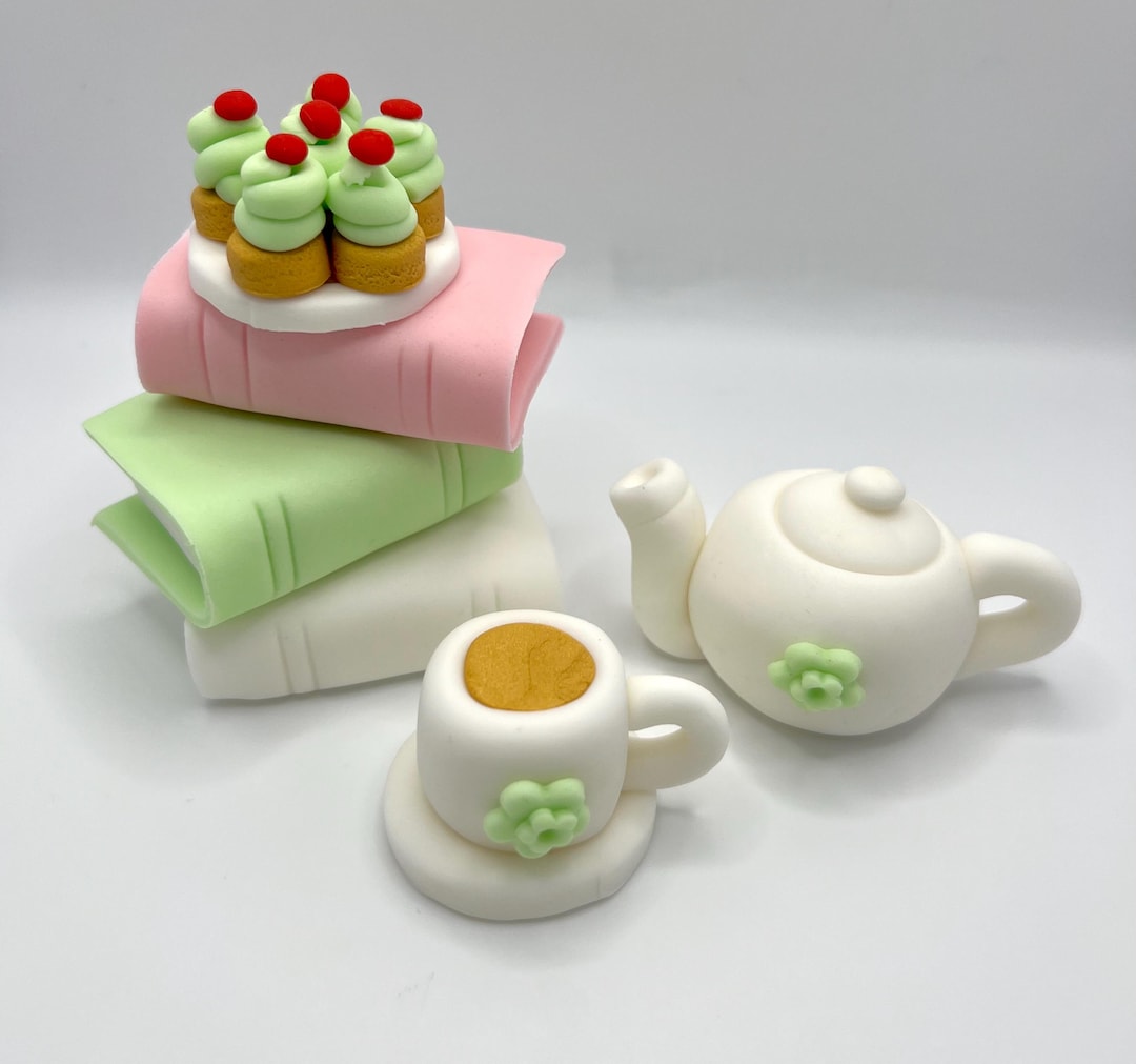 Bookworm Cake Topper, Reading Cake Topper, School Cake Topper, Tea ...