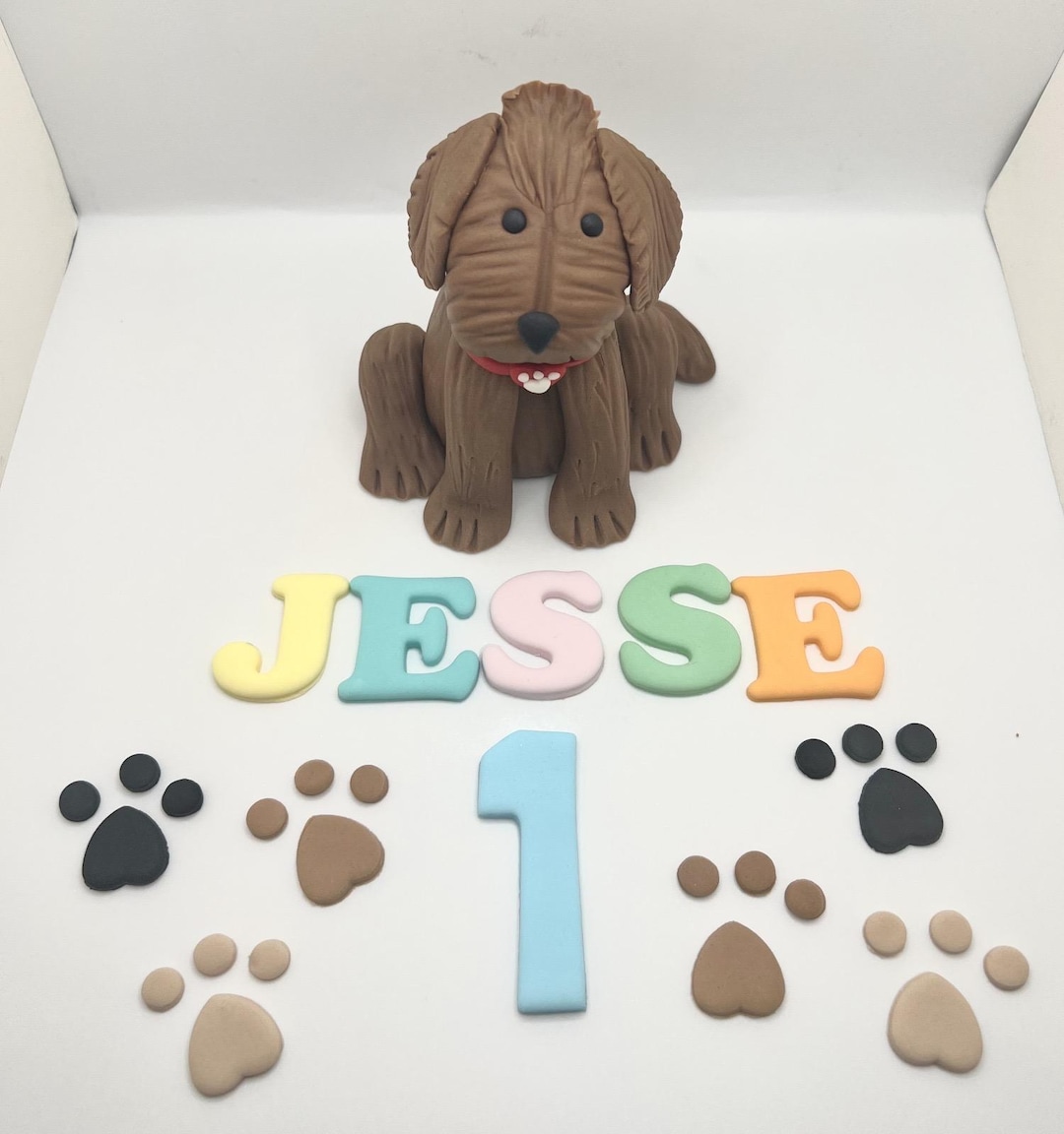 Personalised Dog Cake Topper, Custom Dog Cake Topper, Pet Cake Topper ...
