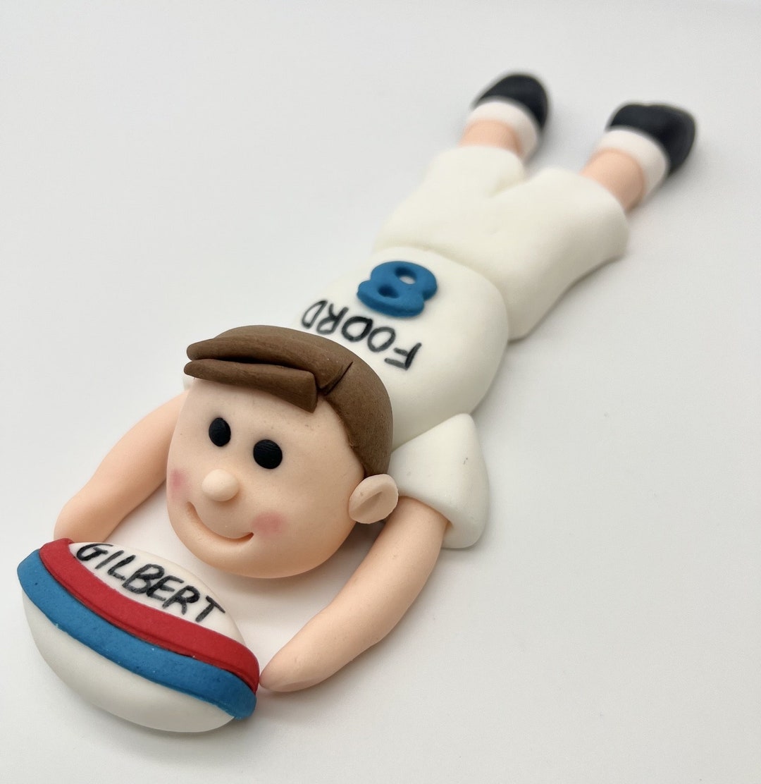 Rugby Cake Topper, Rugby Player Cake Topper, Exercise Cake Topper ...