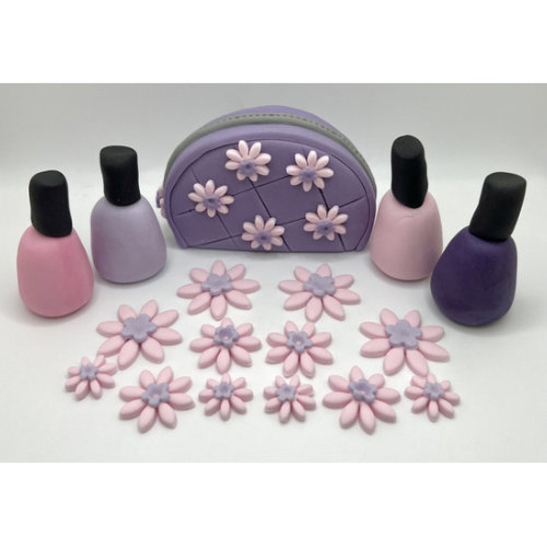 Nail Cake Topper, Beauty Cake Topper, Make up Cake Topper, Girly Cake ...