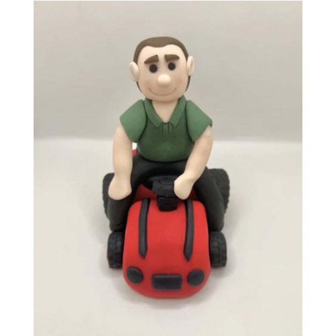 Gardening Cake Topper, Gardener Cake Topper, Mower Cake Topper, Mowing ...