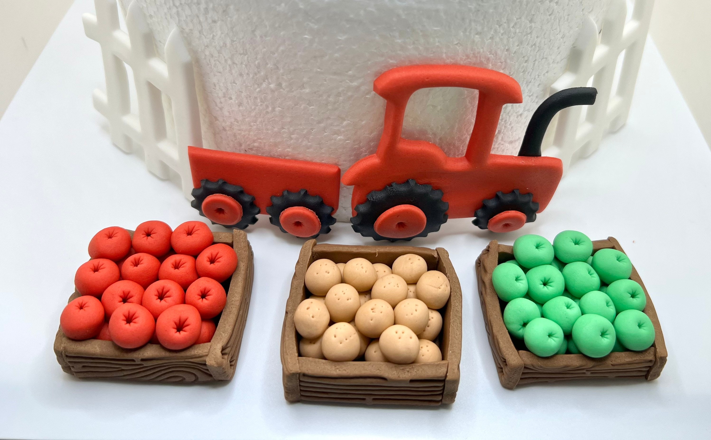 Farm Cake Topper Tractor Cake Topper Farm Animal Cake - Etsy