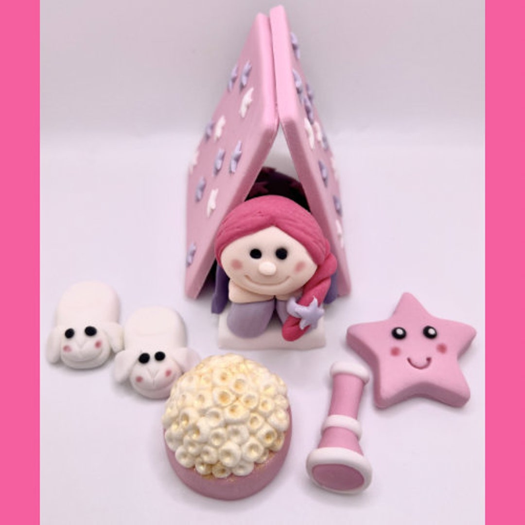 Teepee Cake Topper, Sleepover Cake Topper, Girly Cake Topper, Sleep ...