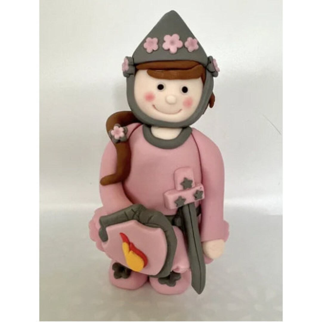 Knight Cake Topper, Girl Knight Cake Topper, Handmade Edible Cake ...