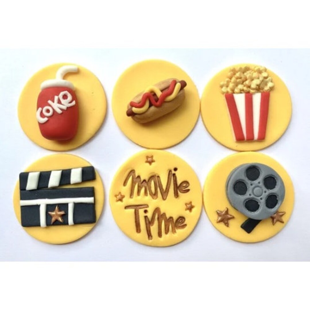 Movie Cake Topper, Film Cake Topper, Cinema Cake Topper, Movies Cake ...