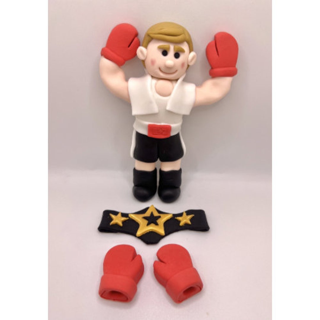 Topper de pastel de boxeo, topper de pastel de boxeador, topper de ...
