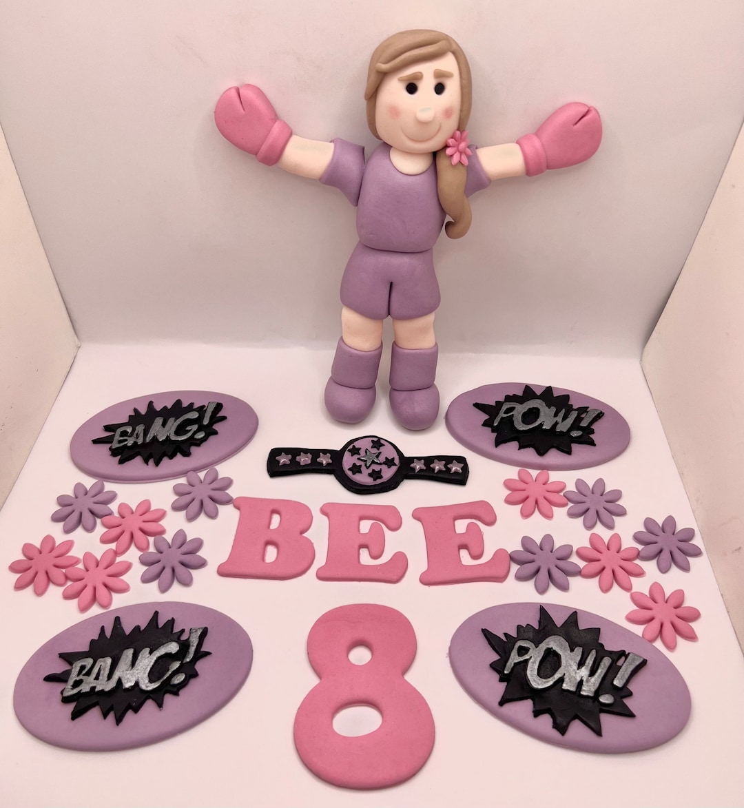 Boxing Cake Topper Boxer Cake Topper Exercise Cake Topper - Etsy