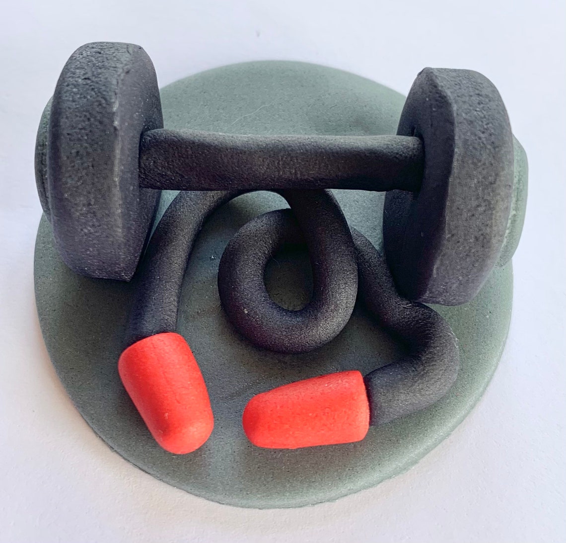 Gym Cake Topper Exercise Cake Topper Handmade Edible Cake - Etsy