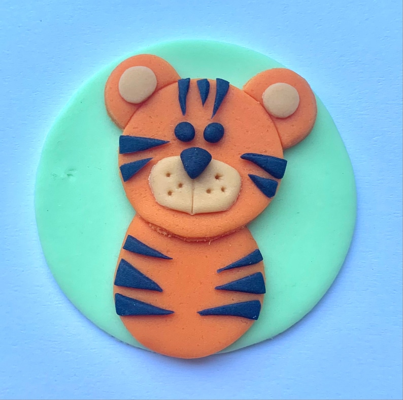 Tiger Cake Topper, Jungle Cake Topper, Handmade Edible Cake Topper ...