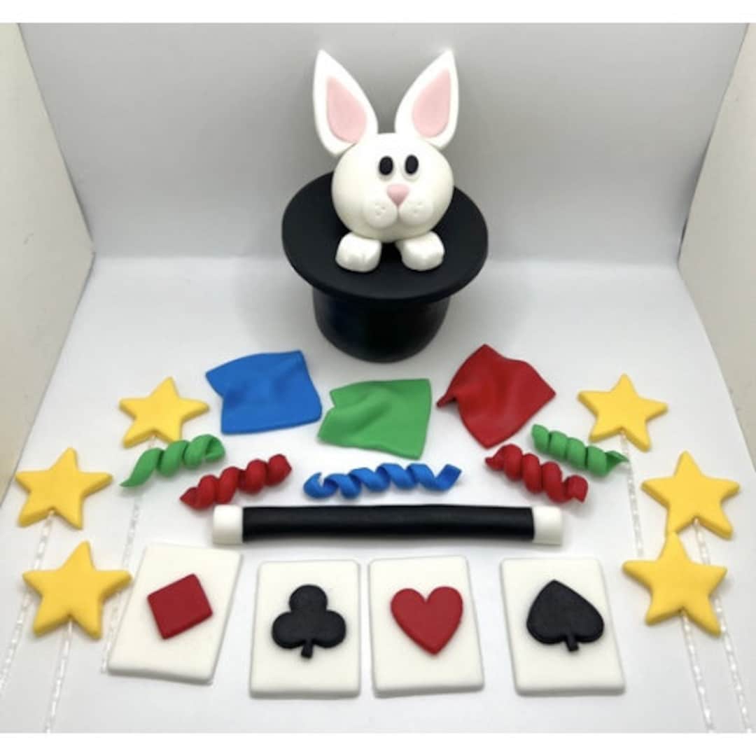 Magician Cake Topper, Magic Cake Topper, Magic Tricks Cake Topper ...