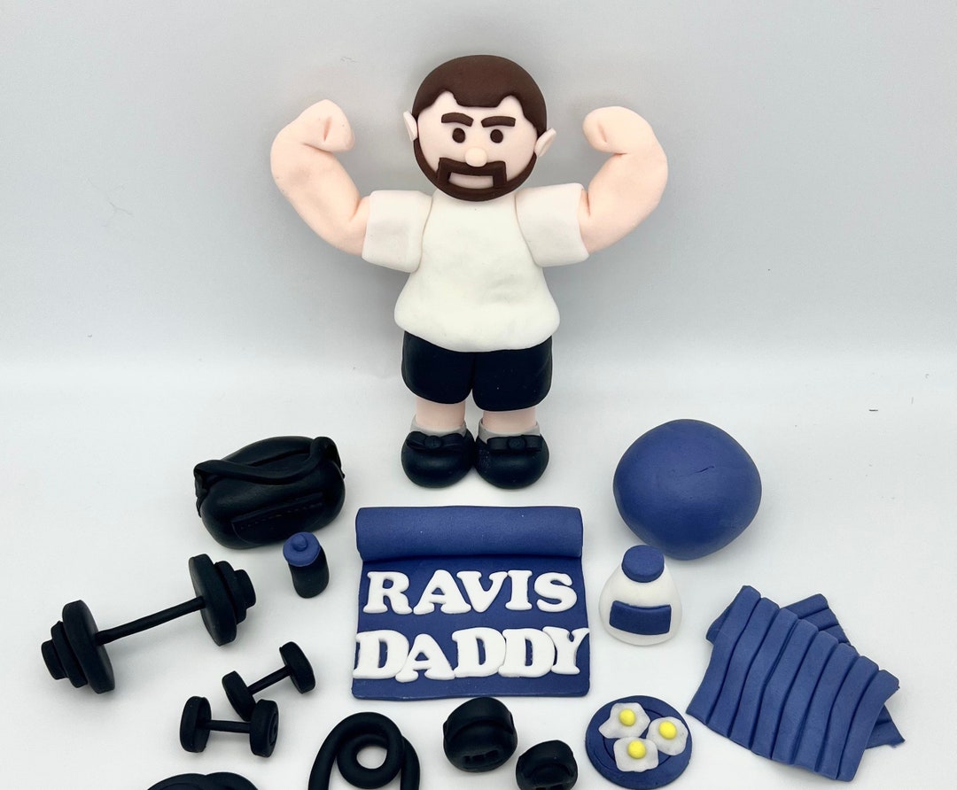 Gym Cake Topper Exercise Cake Topper Handmade Edible Cake - Etsy UK