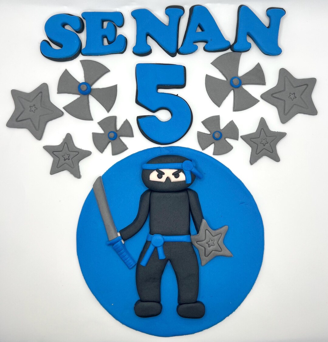 Ninja Cake Toppers, Fighter Cake Topper, Superhero Cake Topper, Samurai ...
