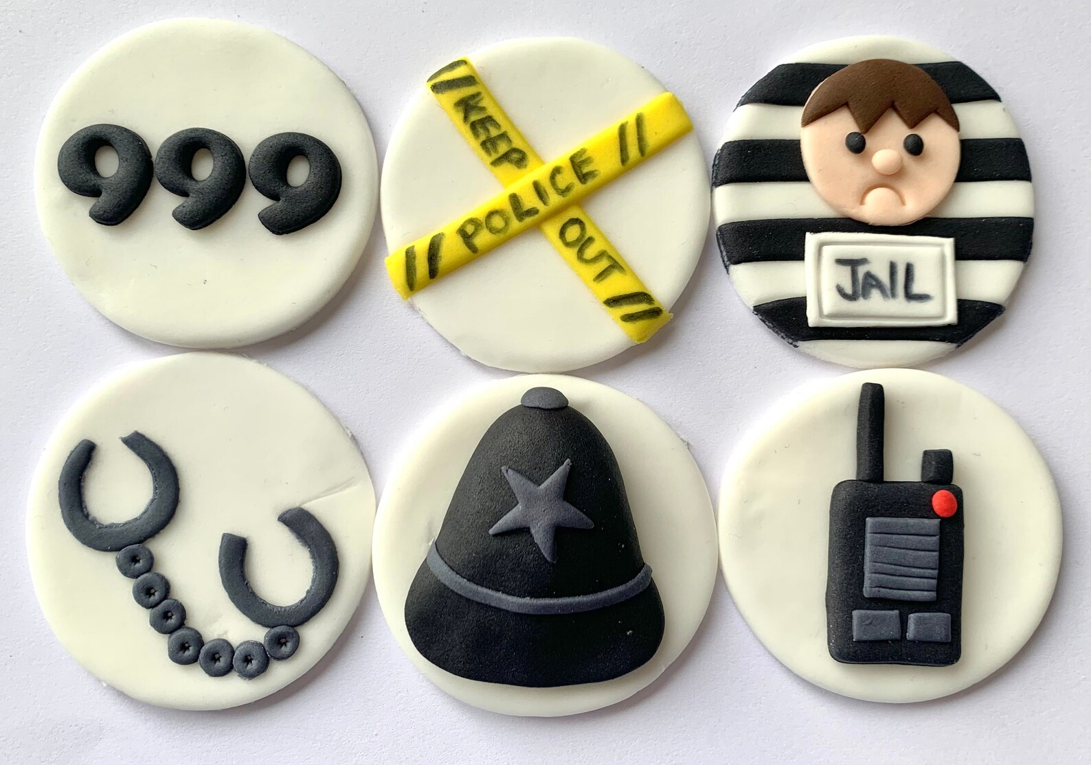 Police Themed Handmade Edible Cake Toppers - Etsy UK