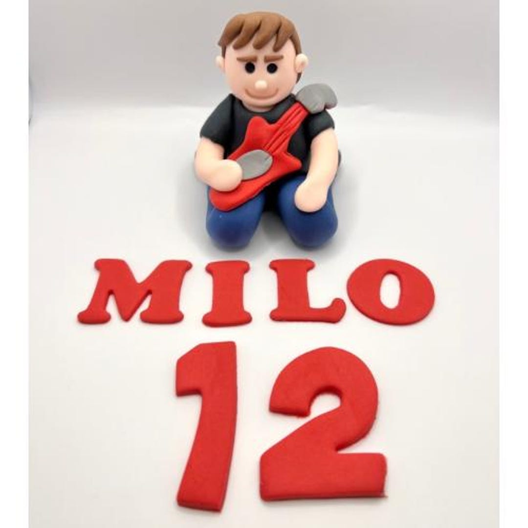 Rockstar Cake Topper, Rocker Cake Topper, Music Cake Topper, Musician ...
