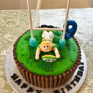 Rugby Cake Topper, Rugby Player Cake Topper, Exercise Cake Topper ...