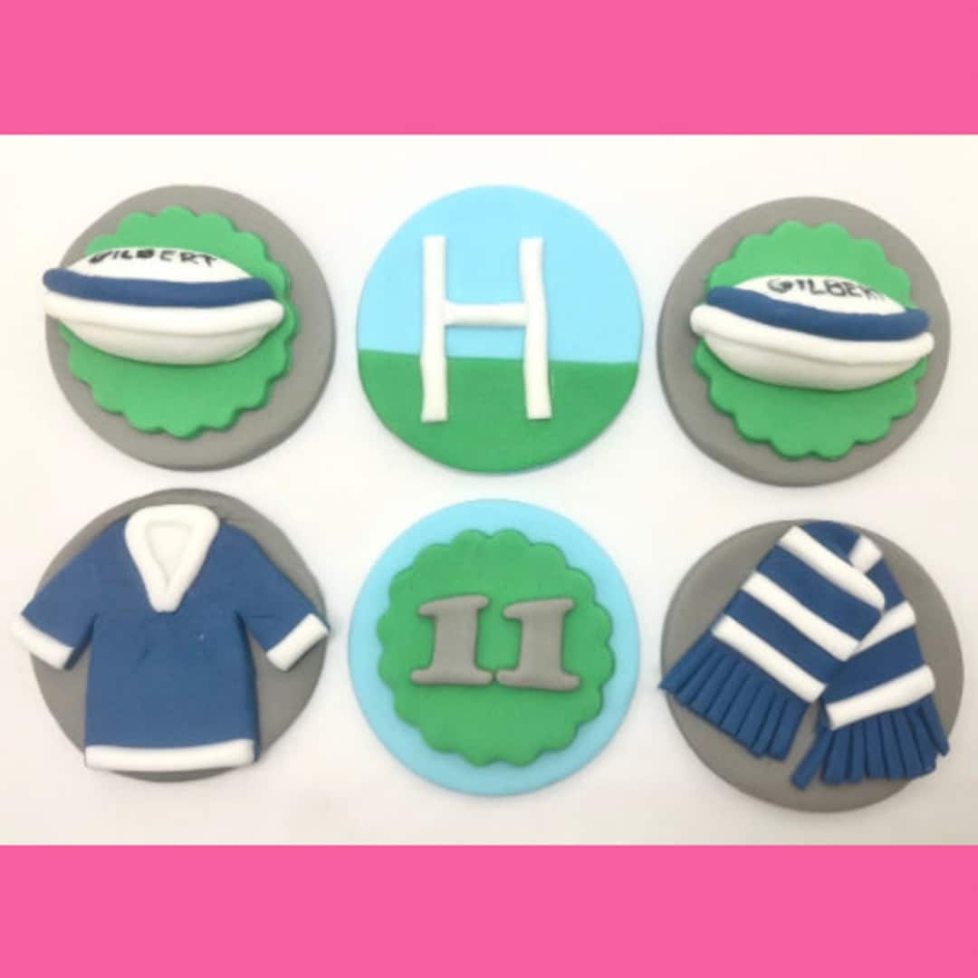 Rugby Cake Topper, Rugby Player Cake Topper, Exercise Cake Topper ...