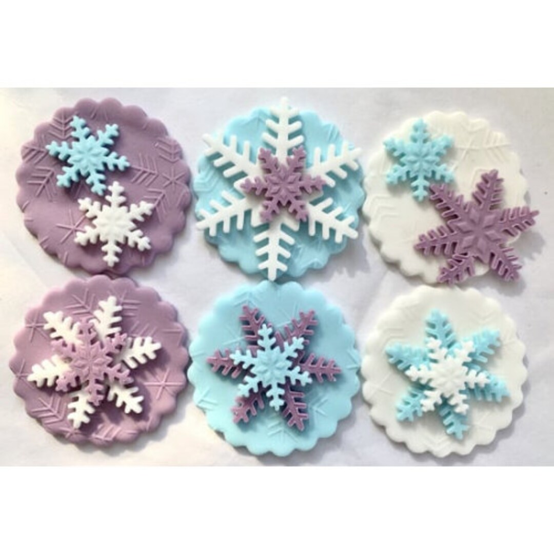 Snow Cake Topper, Princess Cake Topper, Snowflake Cake Topper, Handmade ...