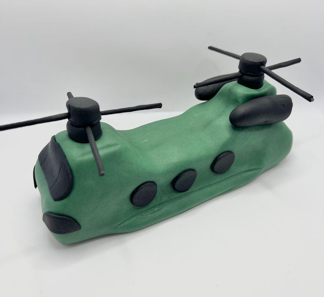 Chopper Cake Topper, Helicopter Cake Topper, Army Cake Topper, Military ...
