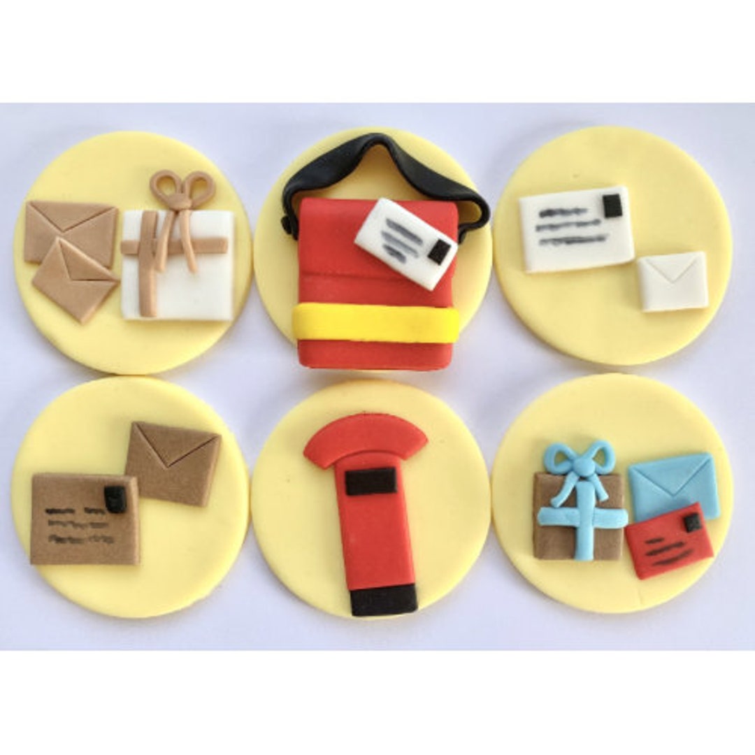 Postman Cake Topper, Postal Cake Topper, Post Cake Topper, Handmade ...