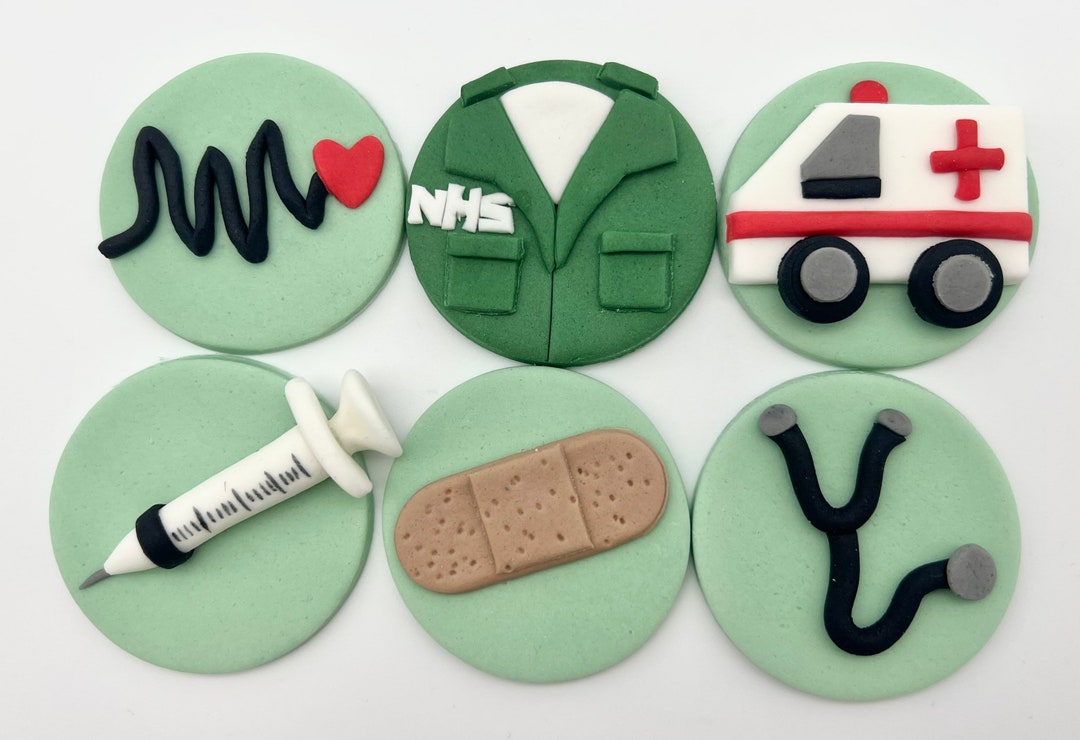 Paramedic Cake Topper, Doctor Cake Topper, Nurse Themed Handmade Edible ...