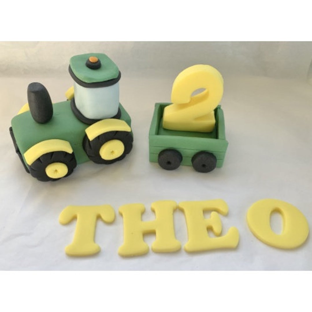 Farm Cake Topper, Tractor Cake Topper, Trailer Cake Topper, Handmade ...