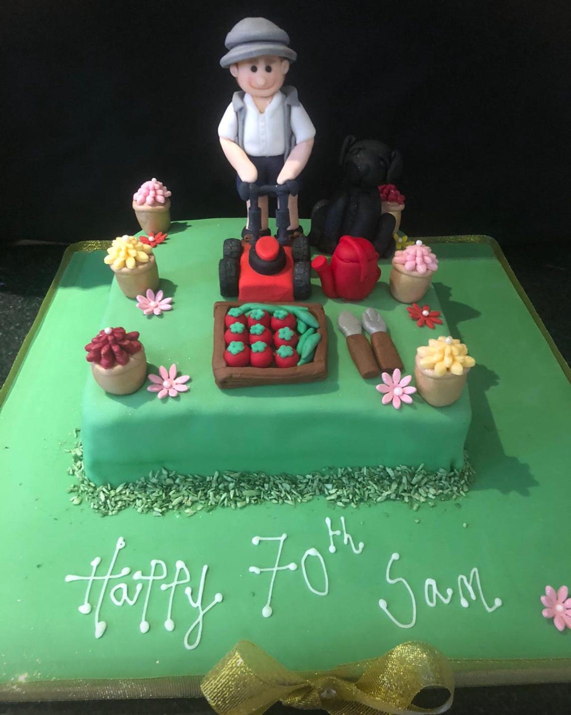 Gardening Cake Topper, Gardener Cake Topper, Mower Cake Topper, Mowing ...