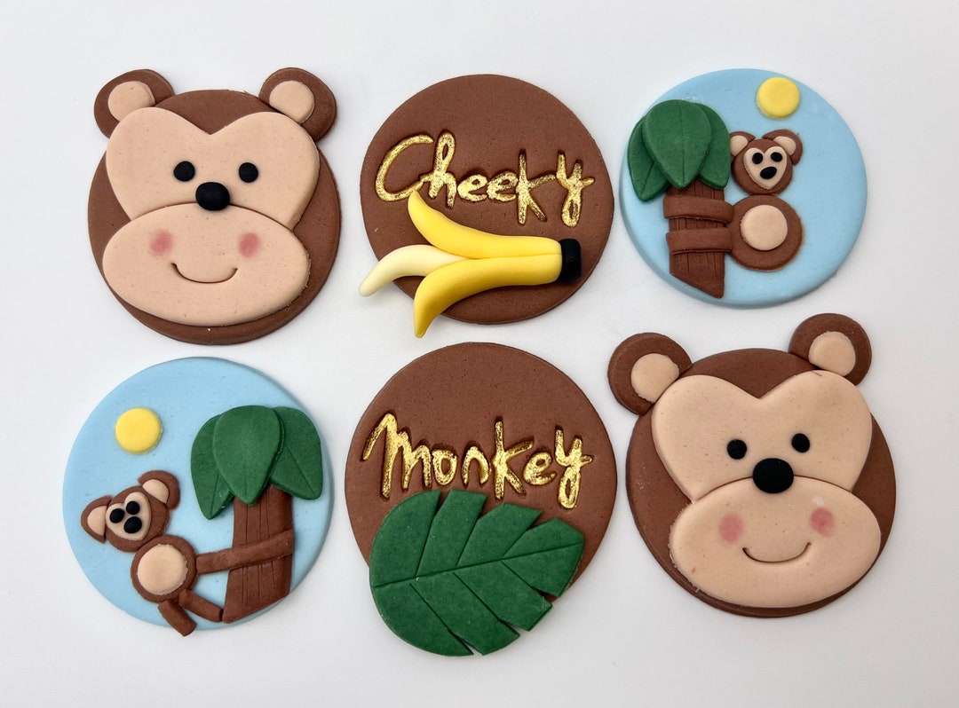 Cheeky Monkey Cake Topper Monkey Cake Topper Jungle Cake - Etsy UK