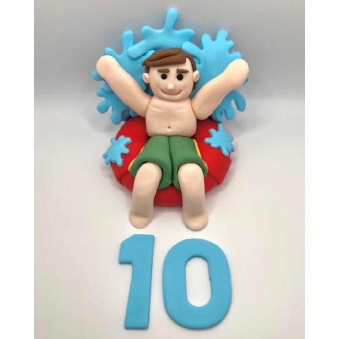 Swimming Cake Topper, Swimmer Cake Topper, Swim Cake Topper, Handmade ...