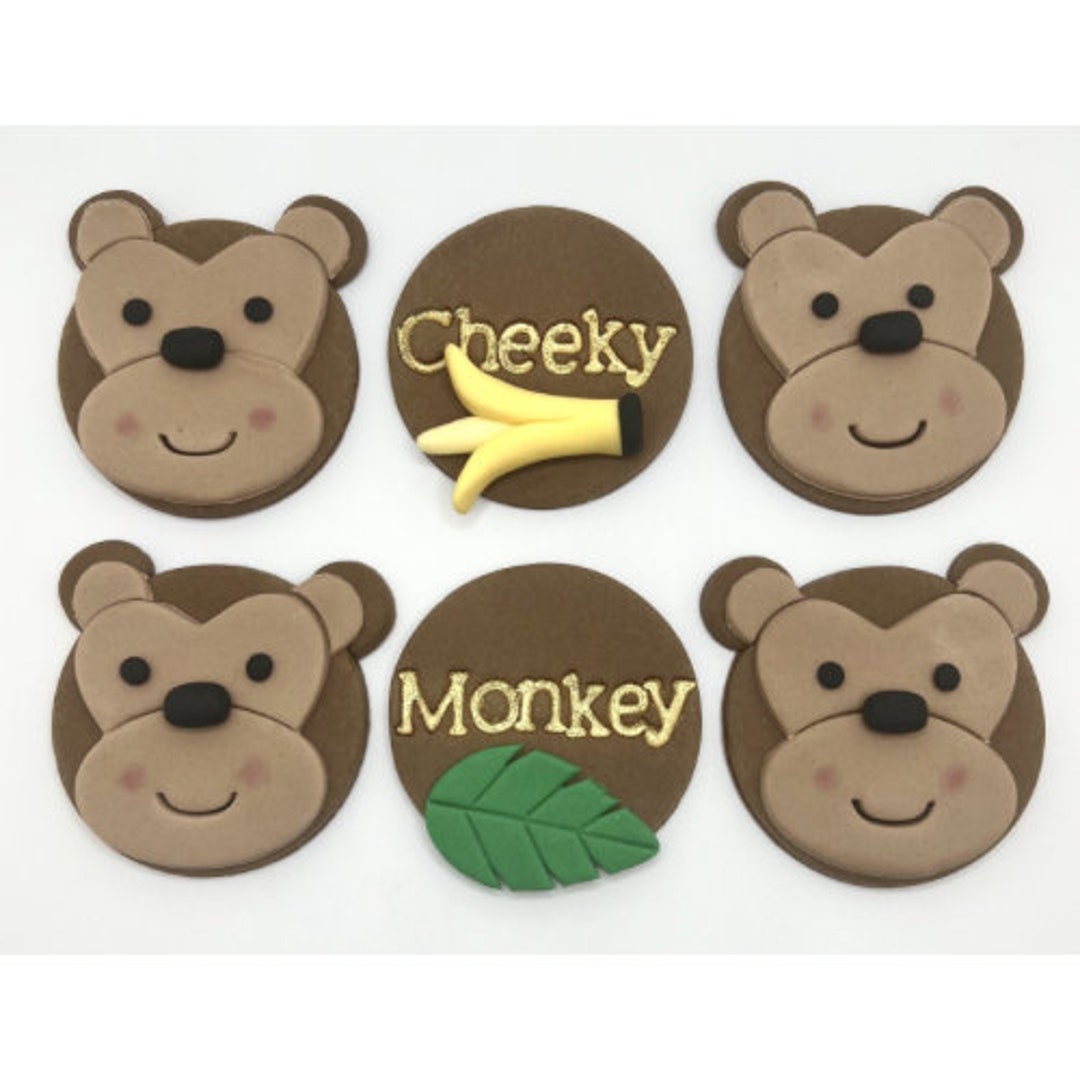 Cheeky Monkey Cake Topper, Monkey Cake Topper, Jungle Cake Topper ...