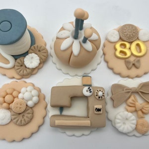 Sewing Cake Topper, Knitting Cake Topper, Crafting Cake Topper ...