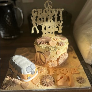 Camper Van Cake Topper, Caravan Cake Topper, Van Cake Topper, Handmade ...