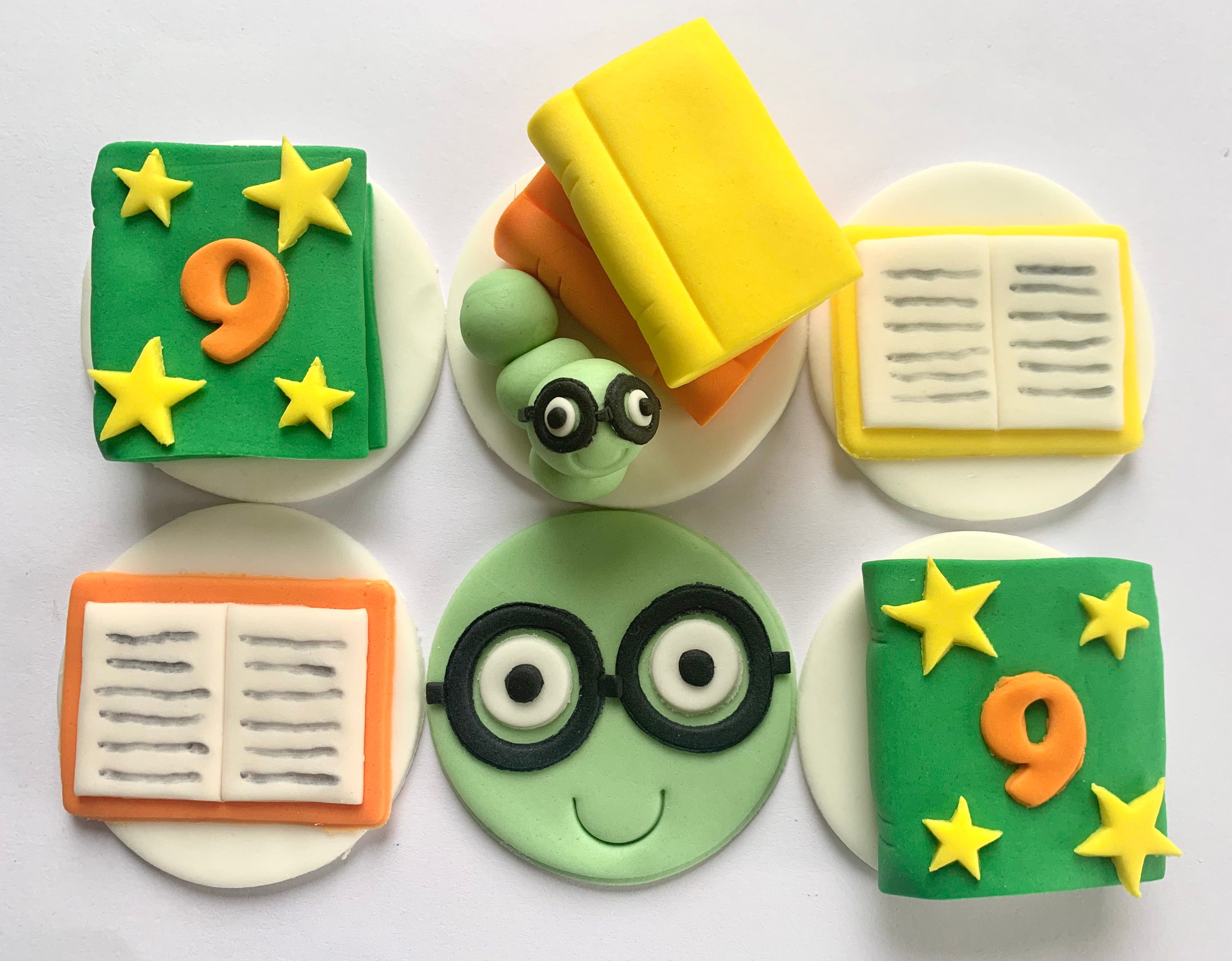 Bookworm Cake Topper Reading Cake Topper School Cake Topper - Etsy UK