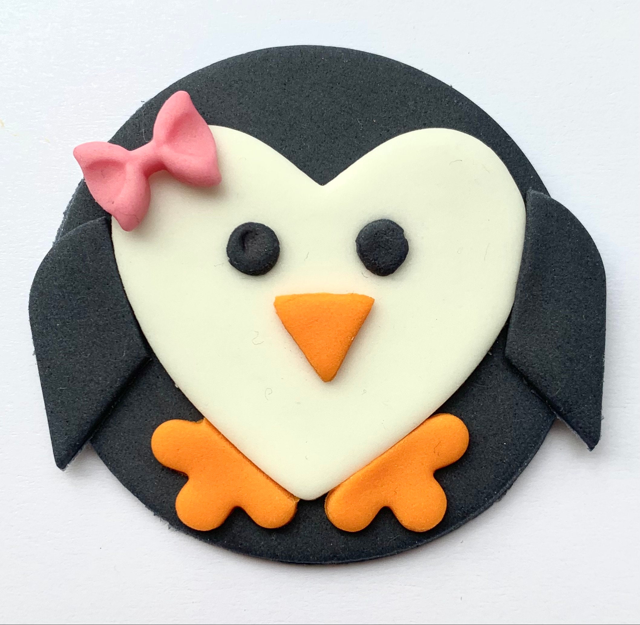 Penguin Cake Topper Birthday Cake Topper Valentine Cake - Etsy UK