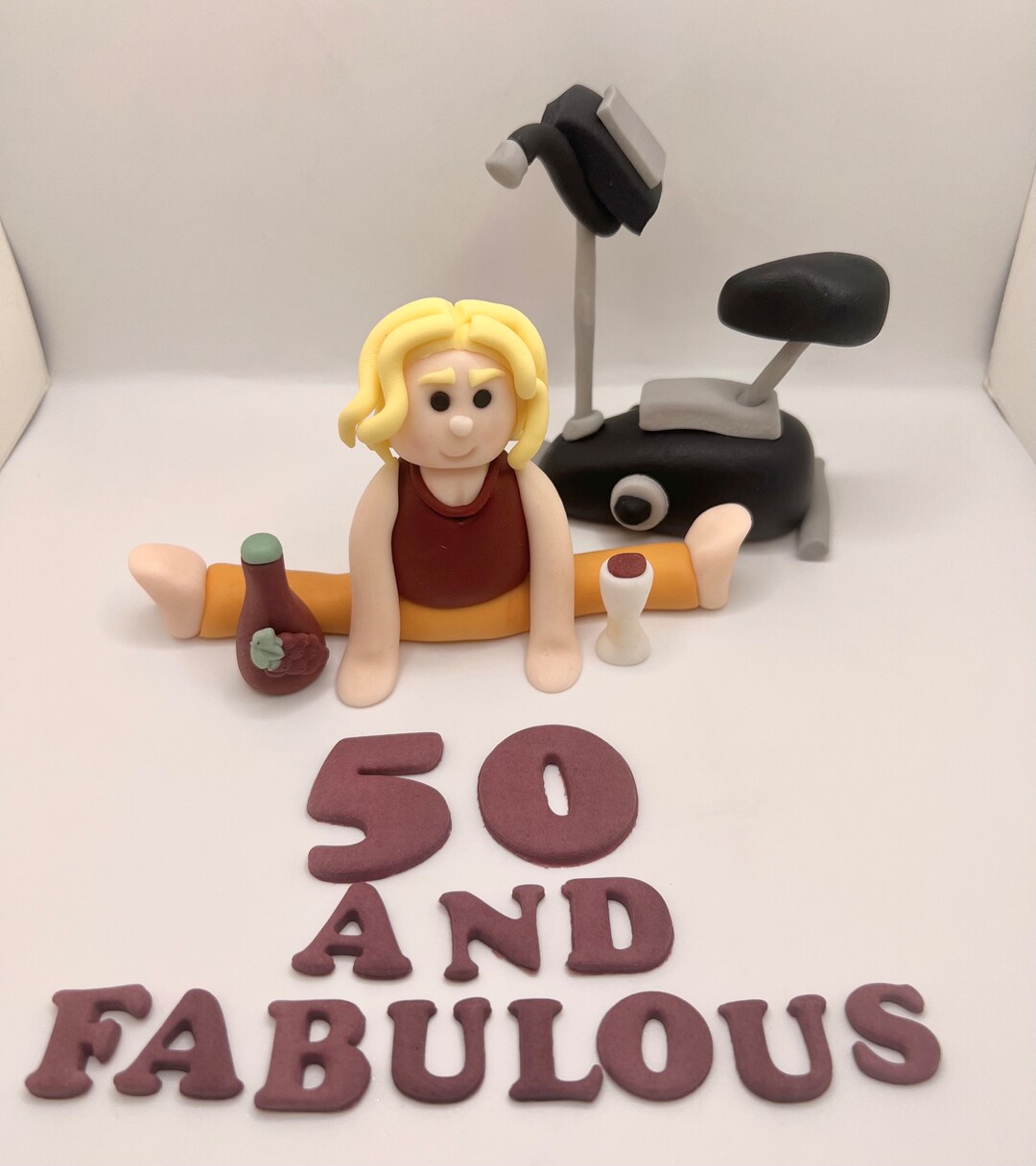 Gym Cake Topper Exercise Cake Topper Exercise Bike Cake - Etsy