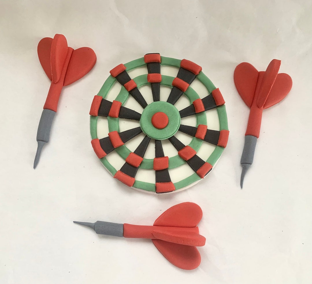 Dart Cake Topper, Darts Cake Topper, Dart Board Cake Topper, Sport Cake ...