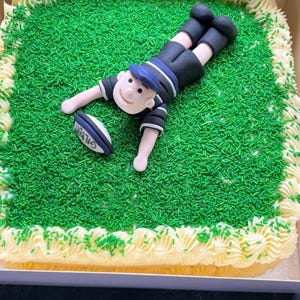 Rugby Cake Topper, Rugby Player Cake Topper, Exercise Cake Topper ...