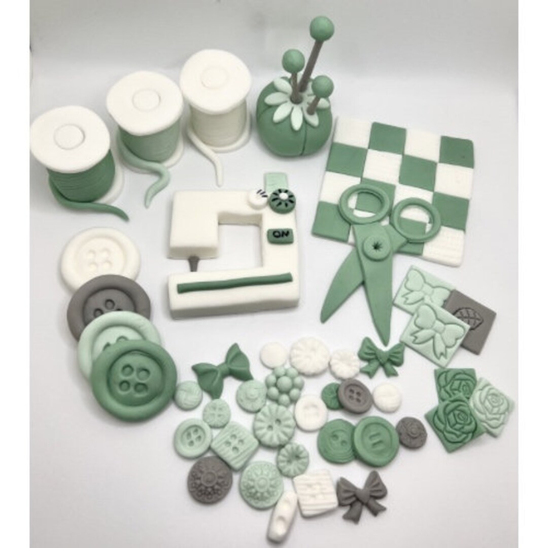 Sewing Cake Topper, Knitting Cake Topper, Crafting Cake Topper ...