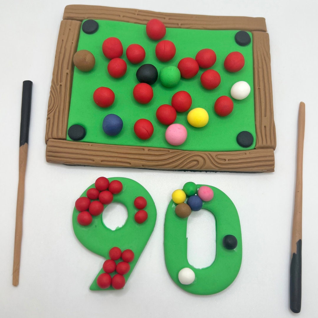 Snooker Cake Topper, Pool Cake Topper, Snooker Ball Cake Topper, Sport ...
