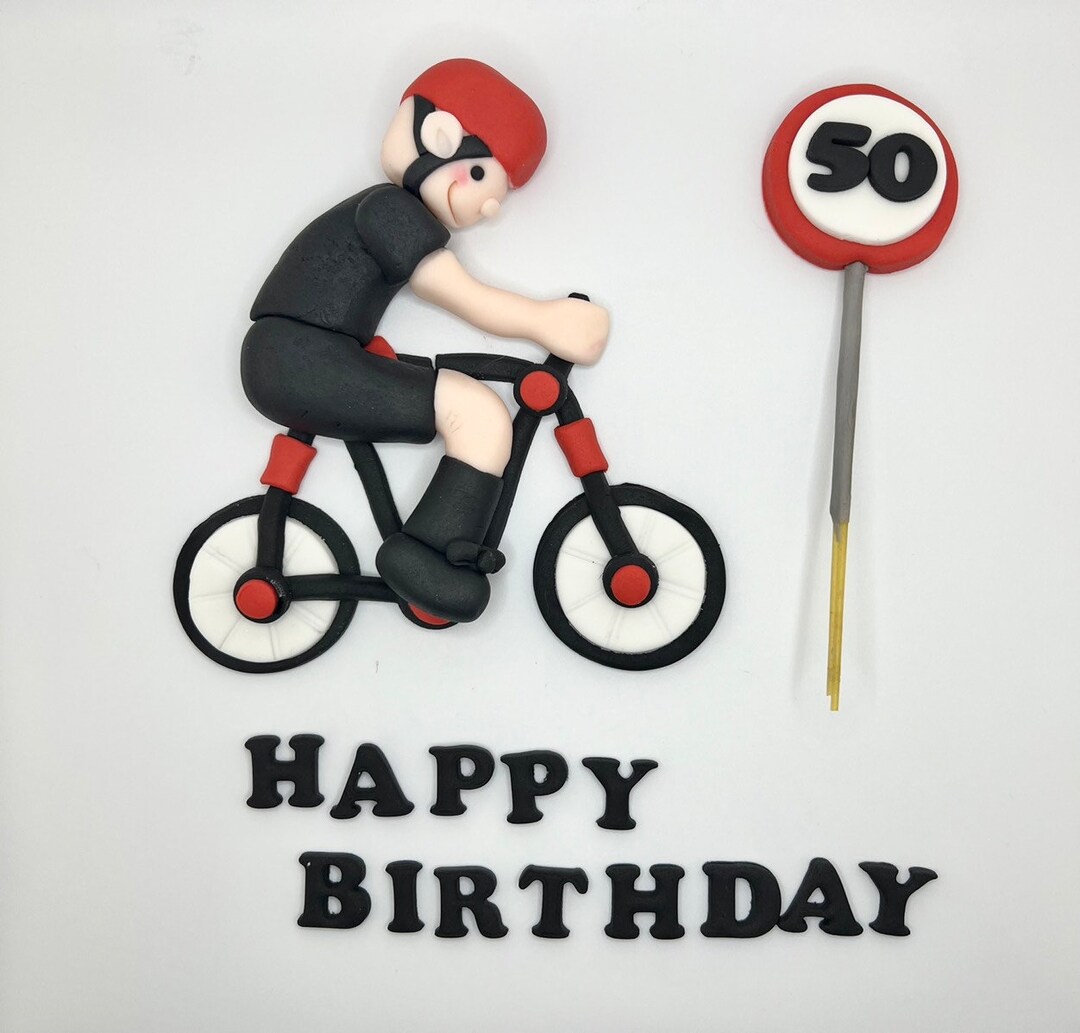 Bike Cake Topper Bicycle Cake Topper Riding Cake Topper - Etsy