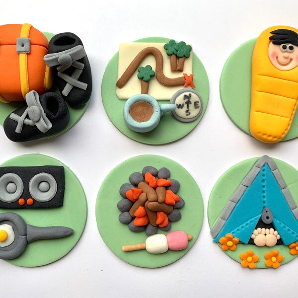 Camping Cake Topper - Etsy