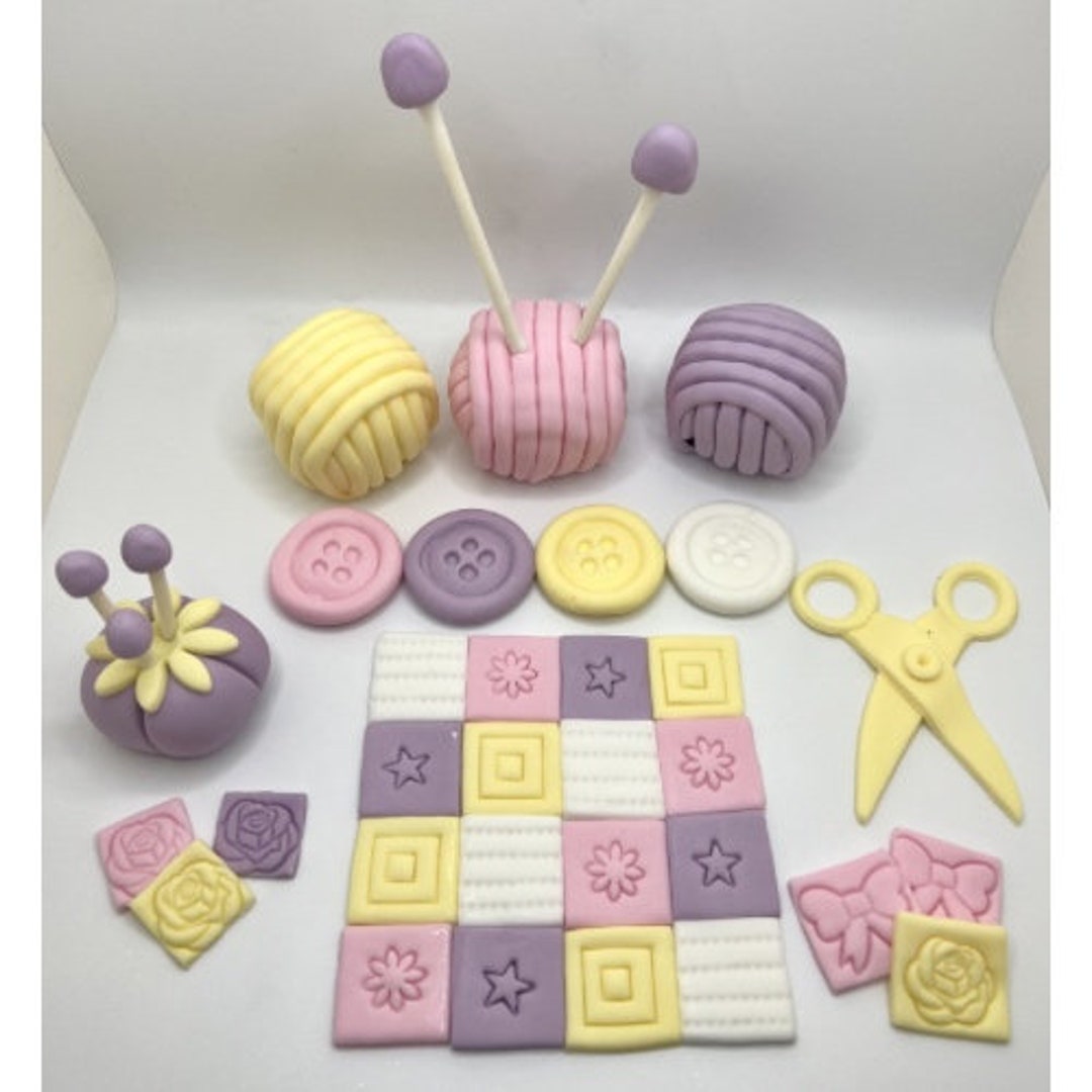 Knitting Cake Topper, Sewing Cake Topper, Crafting Cake Topper ...