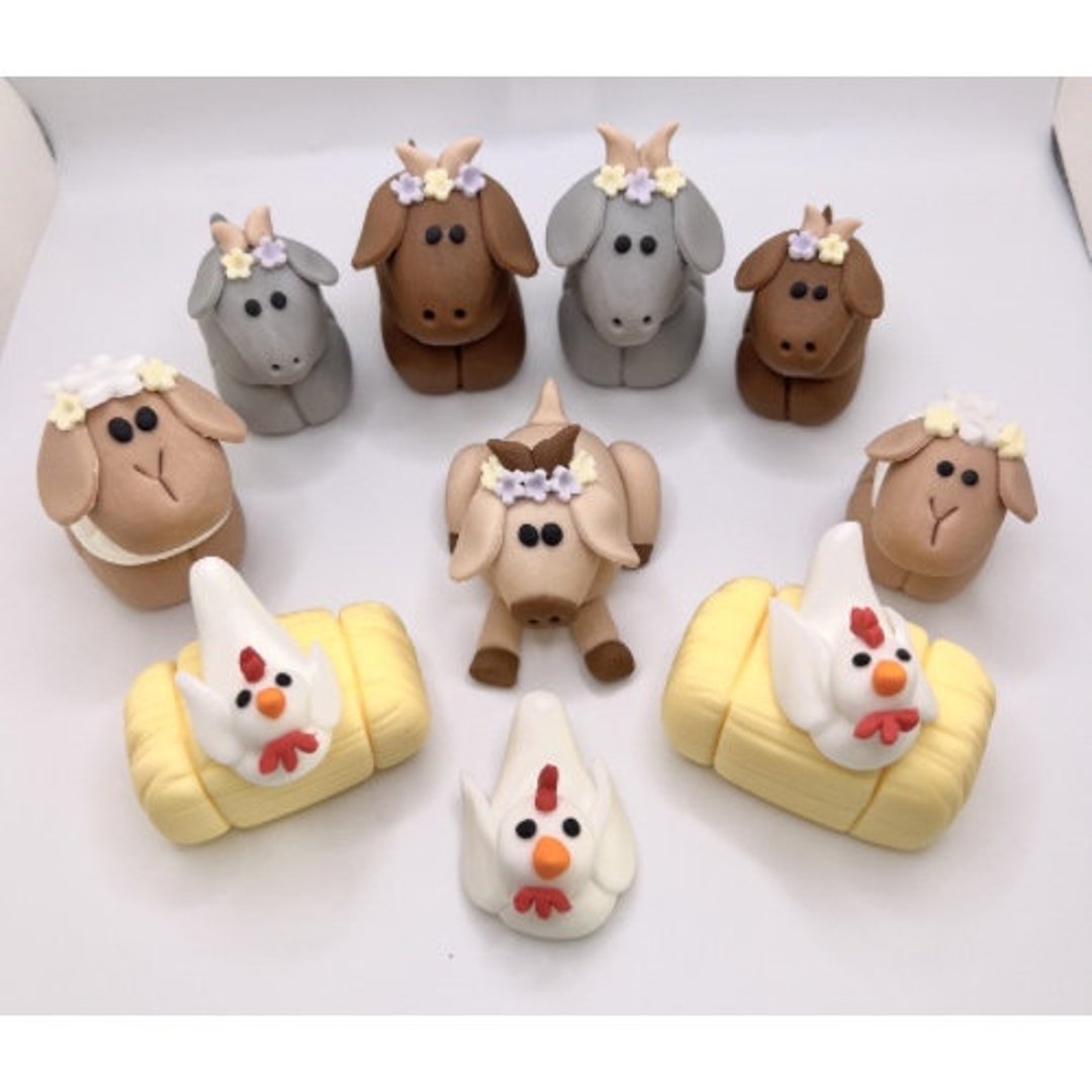 Goat Cake Topper, Farm Cake Topper, Tractor Cake Topper, Farm Animal ...