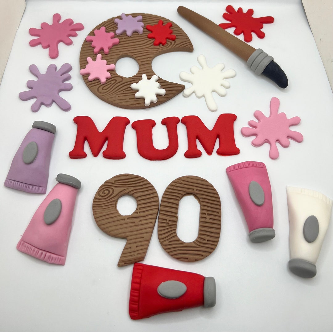 Art Cake Topper, Craft Cake Topper, Crafty Cake Topper, Arty Cake ...