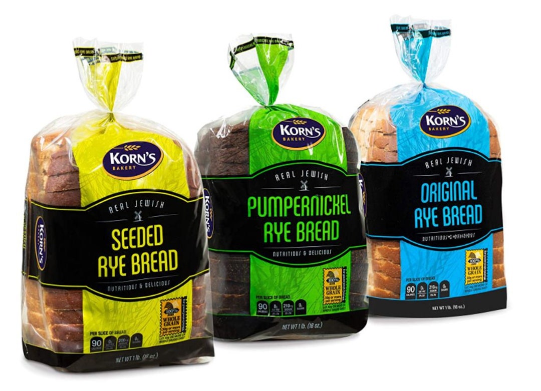 Rye Bread 3 Flavor Variety Bundle (1)rye Bread (1)rye Bread With Seeds ...